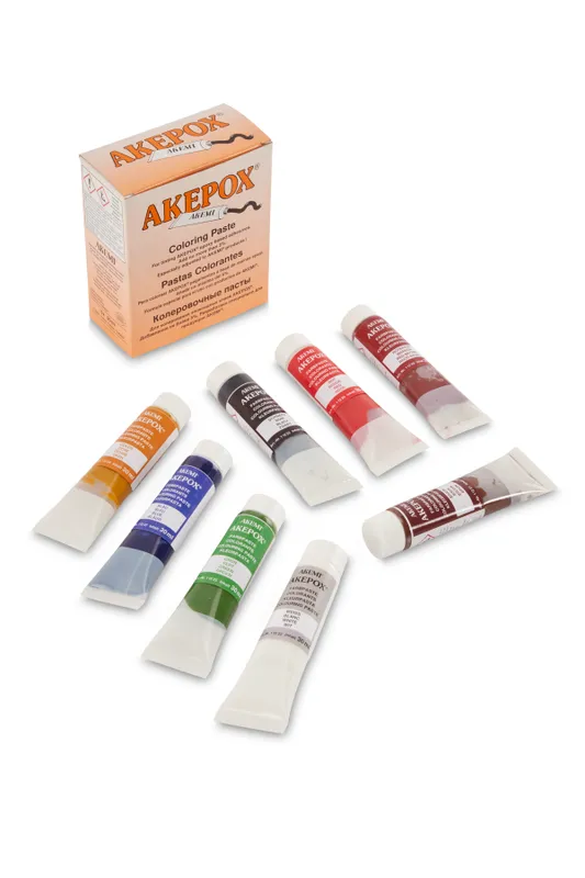 Akemi Epoxy Coloring Paste Assortment-8 30ml tubes