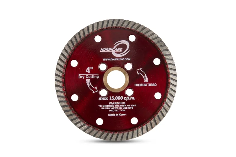 4" Hurricane Turbo Blade, 7/8", 20mm, 5/8", 4-Hole